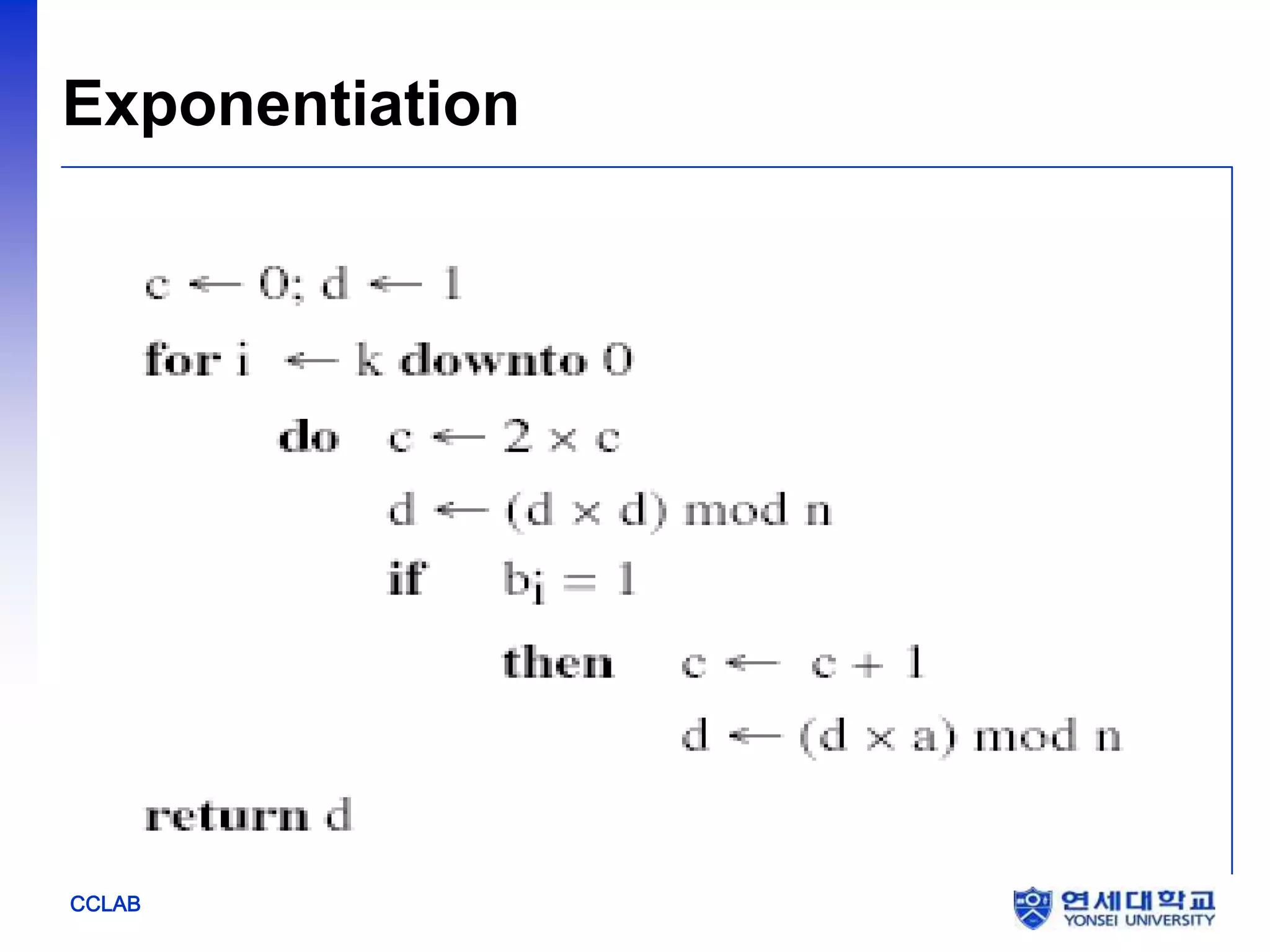 The Rsa Algorithm Ppt Information And Network Security Computing 3543