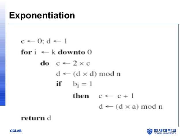 The rsa algorithm