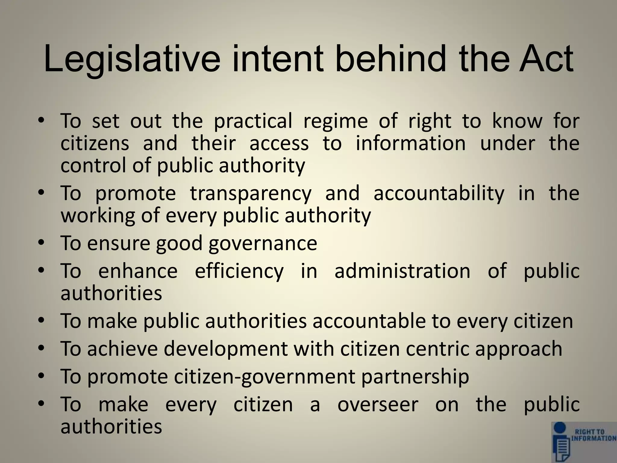 The rti act and its challenges | PPTX