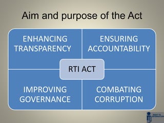 The rti act and its challenges | PPTX