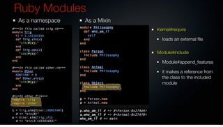 The Ruby Object Model by Rafael Magana | PPT