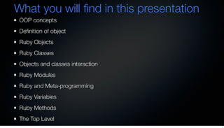 The Ruby Object Model by Rafael Magana | PPT