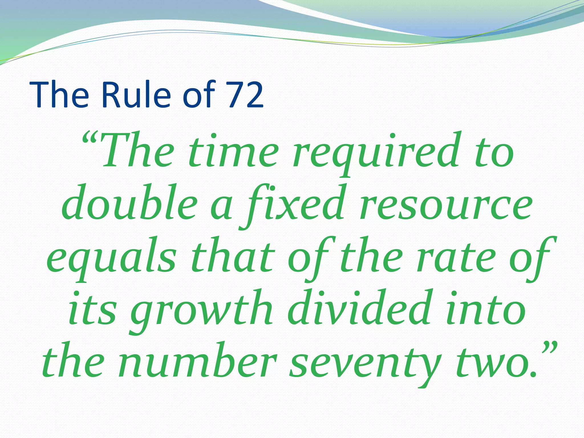 The Rule of 72 WealthBuilders Investment Network Roseville, CA | PPT