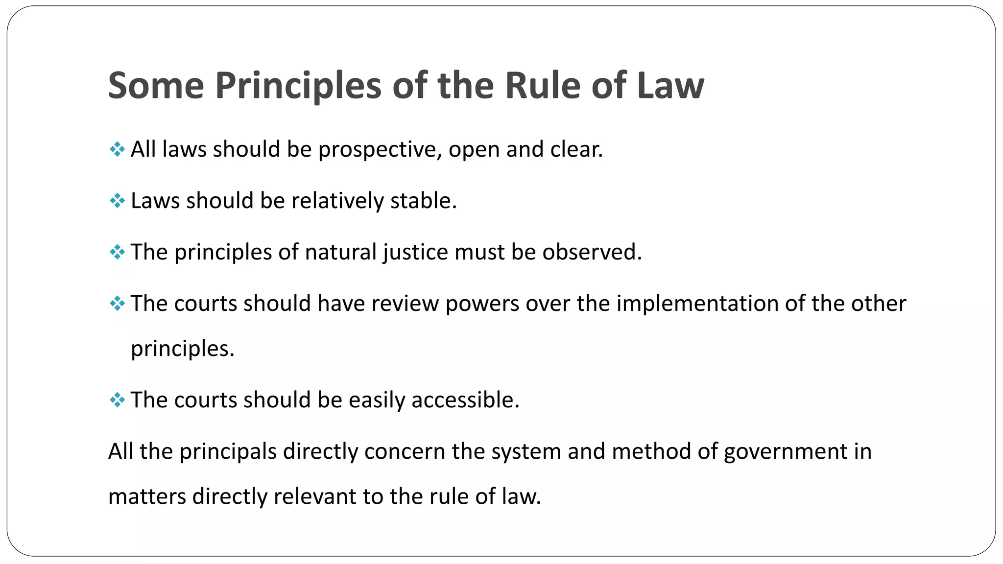 The rule of law with special reference to bangladesh | PPTX