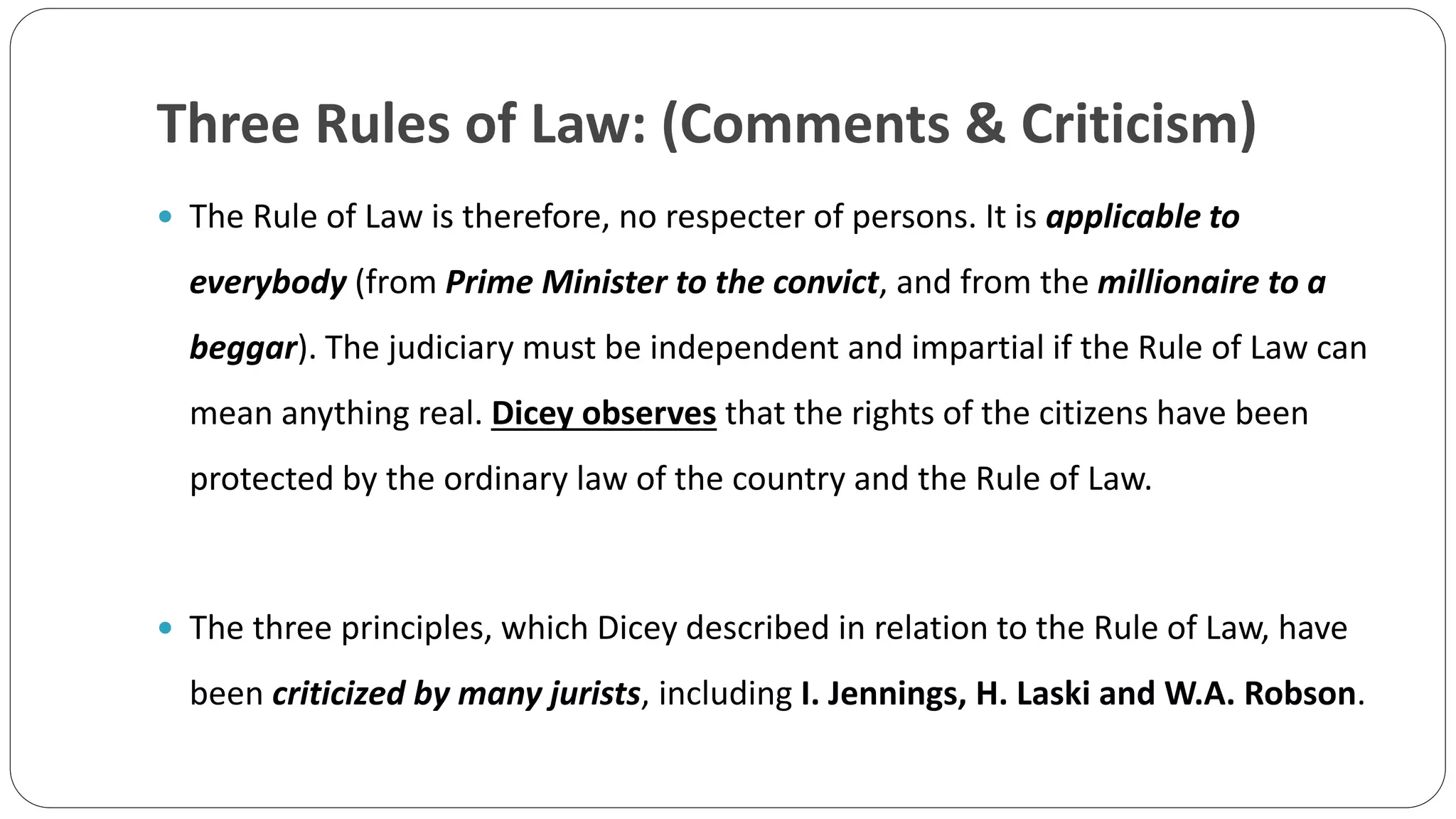 The rule of law with special reference to bangladesh | PPTX