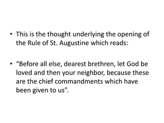 The rule of the lay fraternities of saint | PPTX