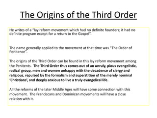 The rule of the lay fraternities of saint | PPTX