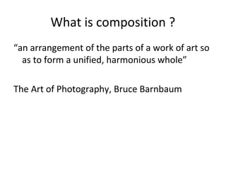 The rules of composition - Photography | PPT