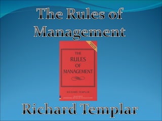 The rules of management | PPT
