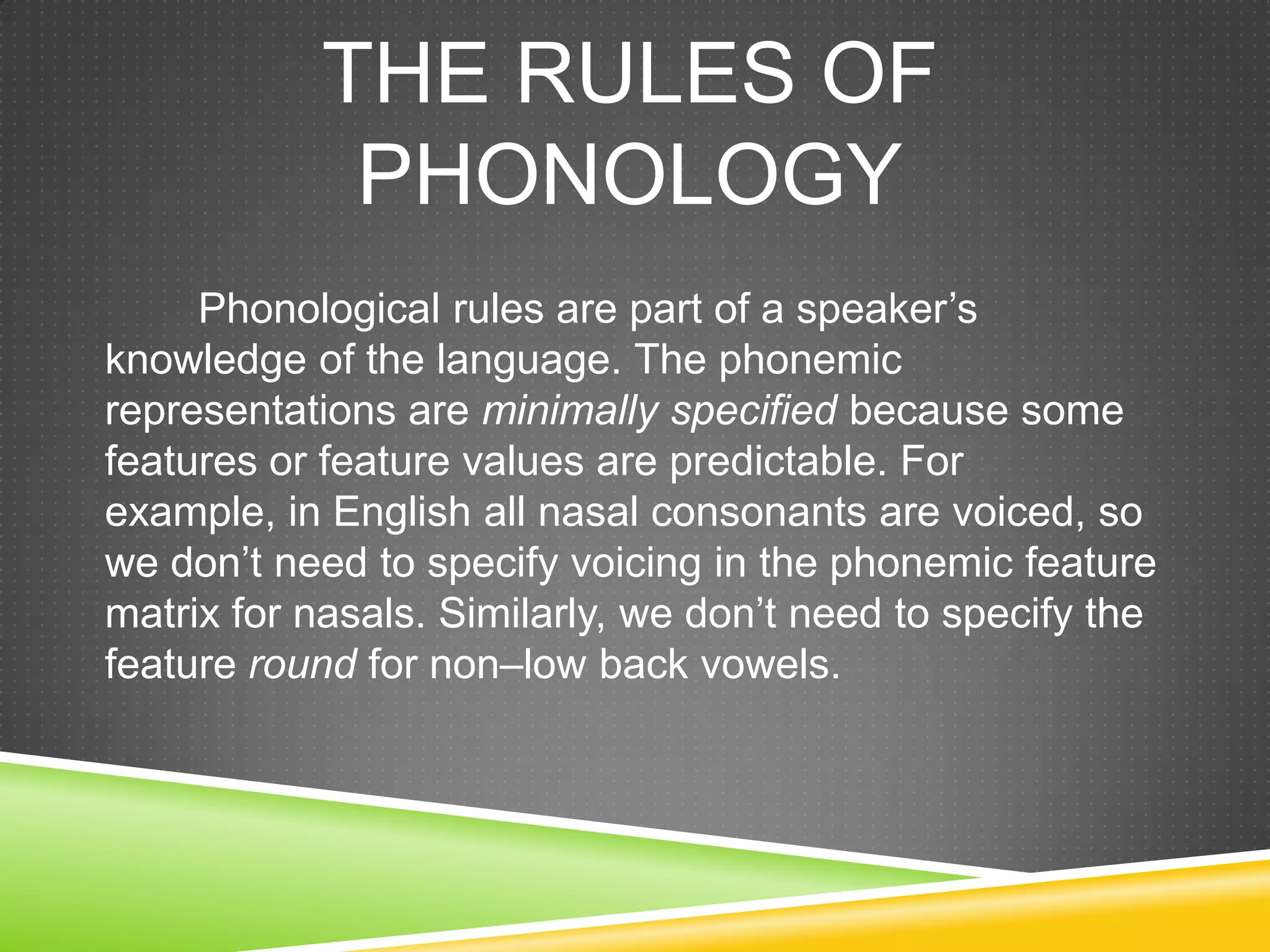 The rules of phonology | PPTX