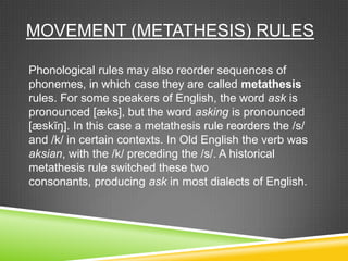 The rules of phonology | PPTX