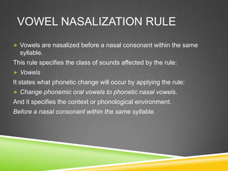 The rules of phonology | PPTX