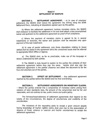 Single Entry Approach (SEnA). Department of Labor and Employment (DOLE ...