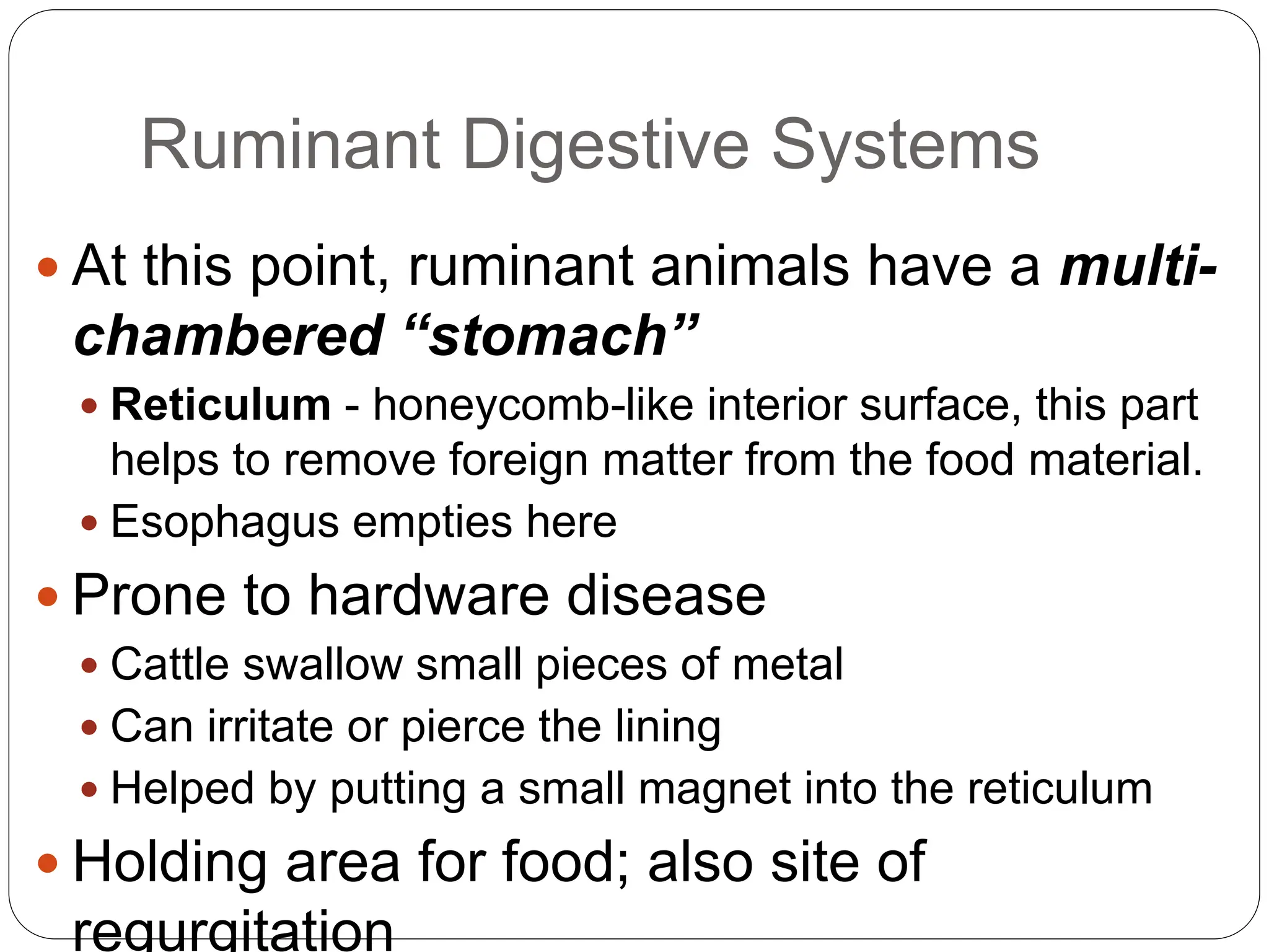 The ruminants digestion carbohydrates and protein and fat ...