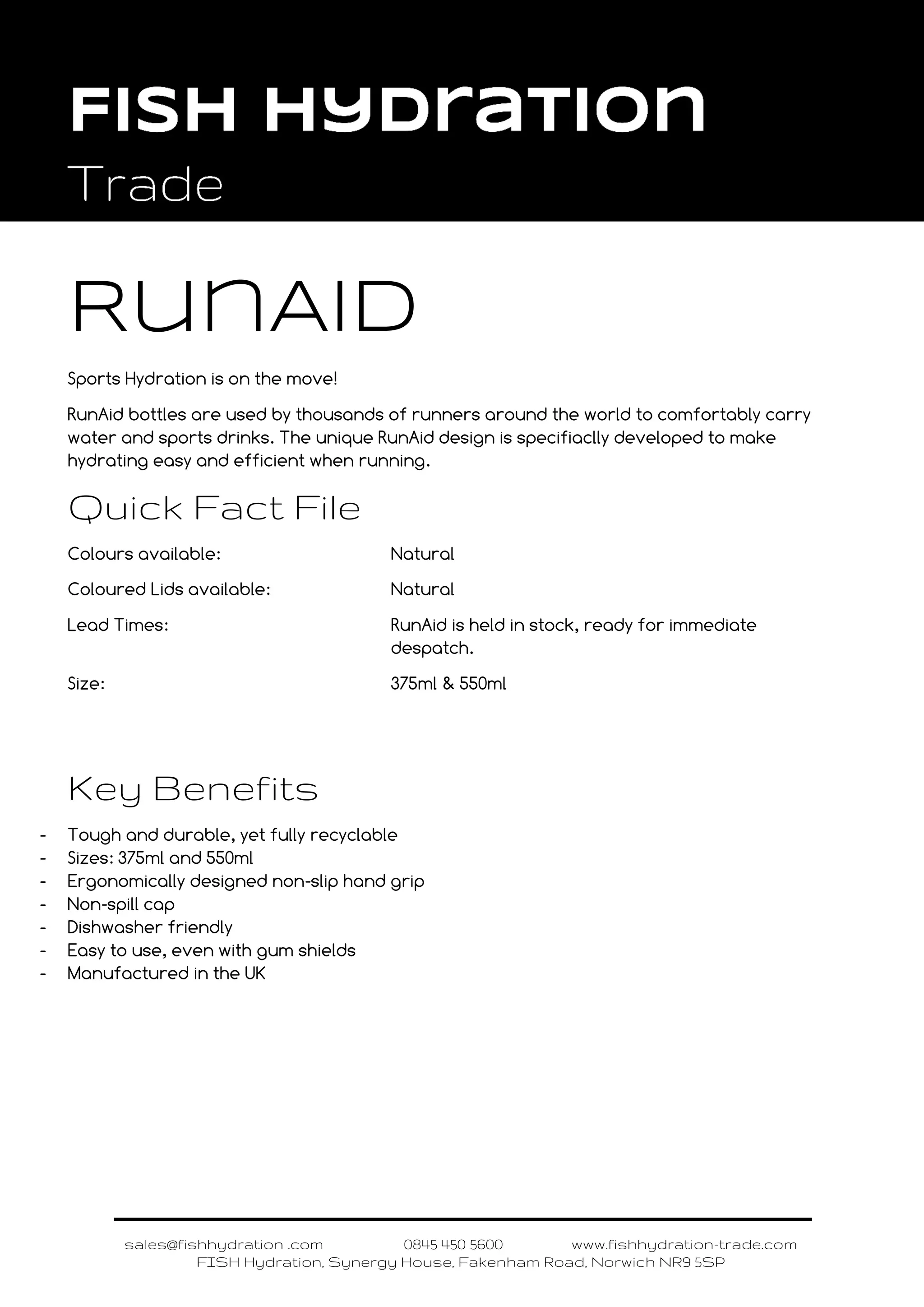 The RunAid bottle | PDF