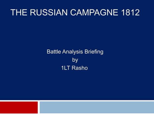 The Russian campaign in 1812 | PPT