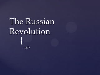 The Russian Revolution | PPT