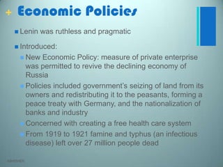 The russian revolution | PPTX