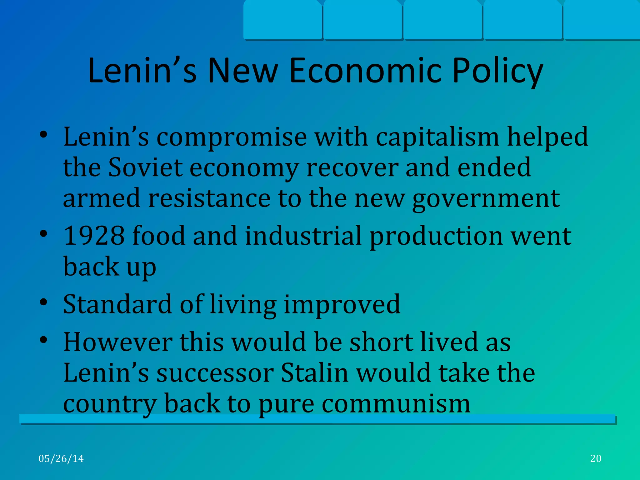 World History - The Russian Revolution | PPT