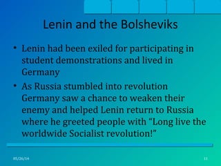 World History - The Russian Revolution | PPT