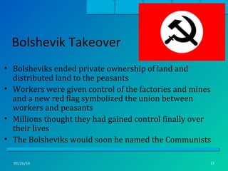 World History - The Russian Revolution | PPT