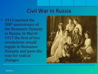 World History - The Russian Revolution | PPT
