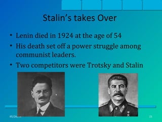 World History - The Russian Revolution | PPT