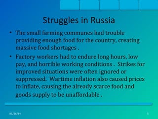 World History - The Russian Revolution | PPT