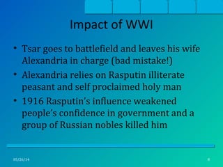 World History - The Russian Revolution | PPT
