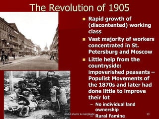 The Russian Revolution, Class 9 , History- lesson:2 cbse | PDF