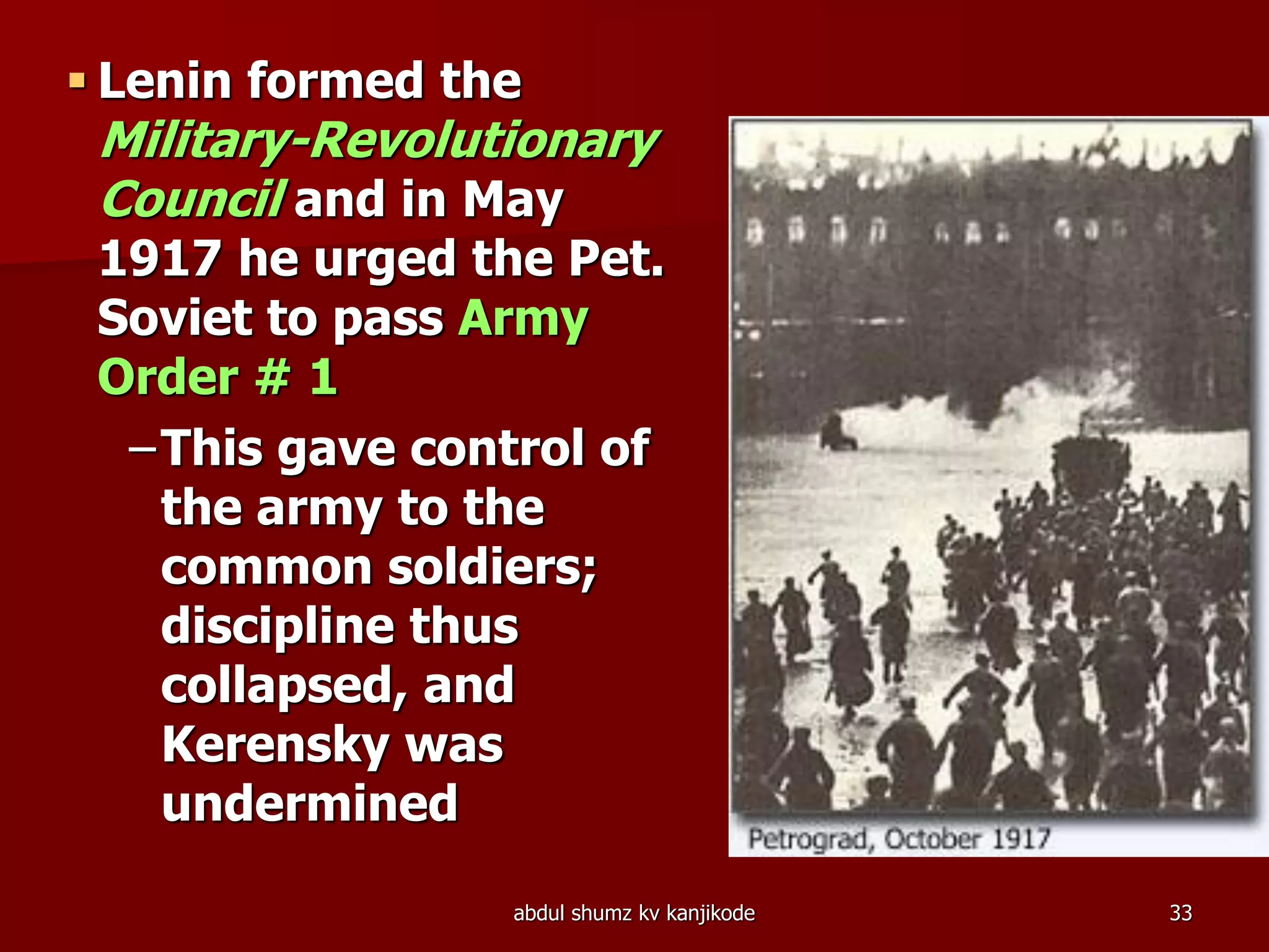 The Russian Revolution, Class 9, History- lesson:2 cbse | PDF