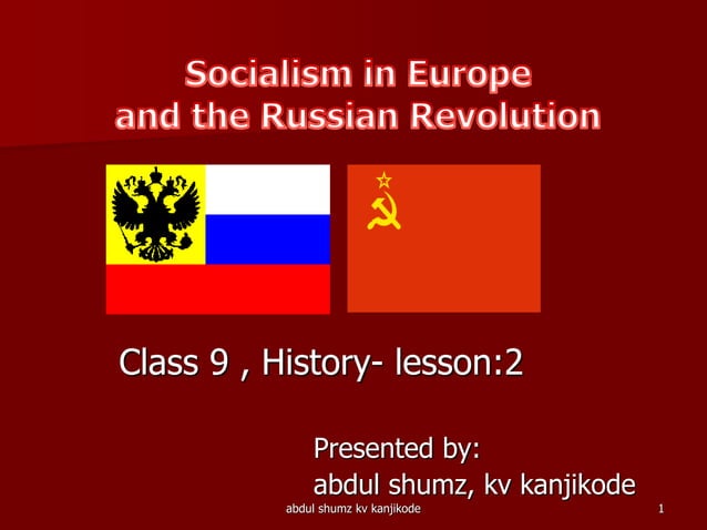 The Russian Revolution, Class 9, History- lesson:2 cbse | PDF
