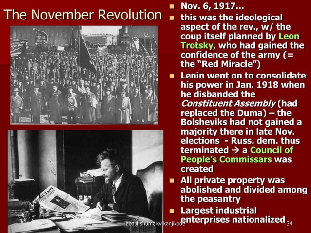 The Russian Revolution, Class 9, History- lesson:2 cbse | PDF