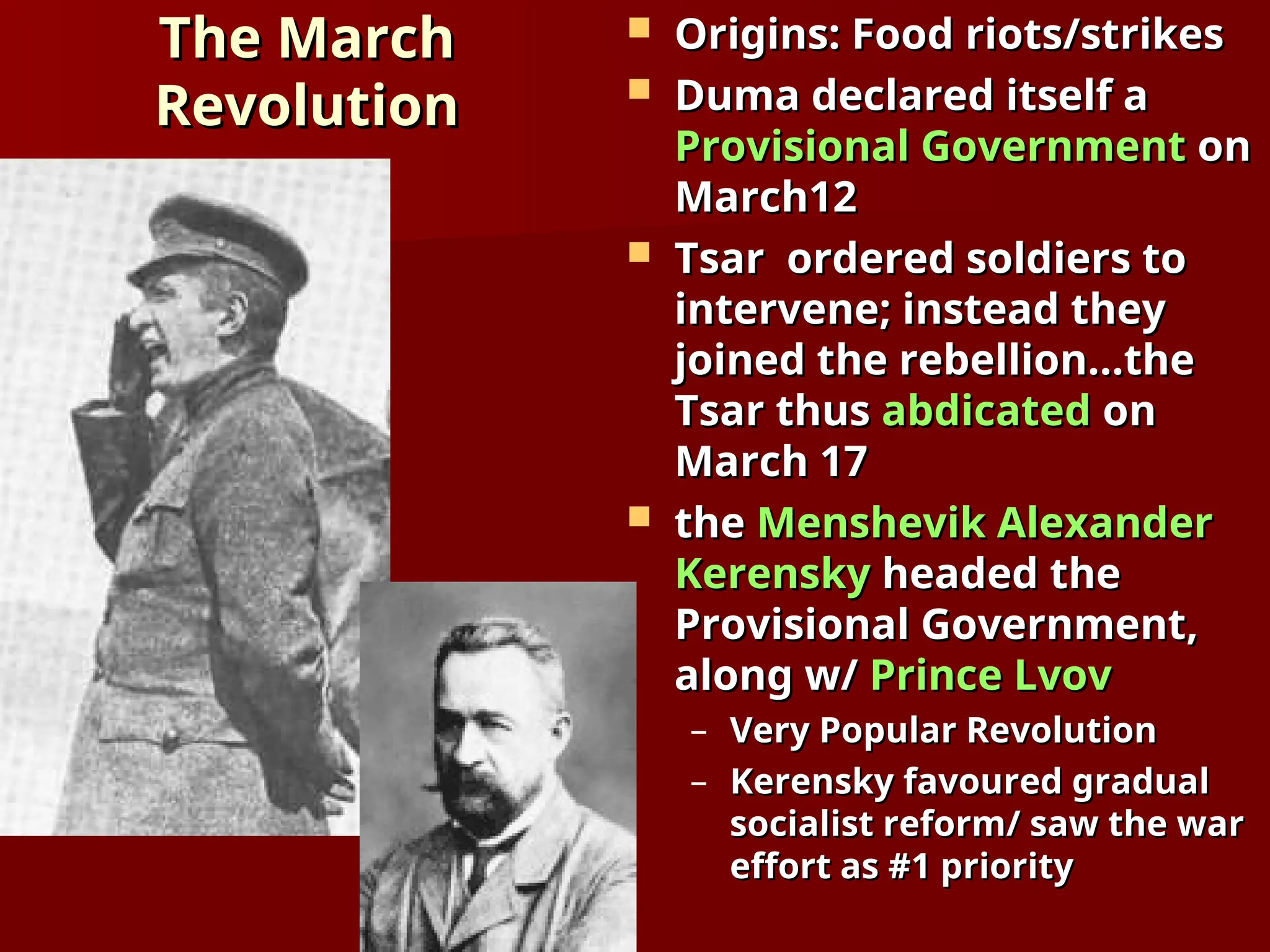 The_Russian_Revolution World war 1 start of communism | PPT