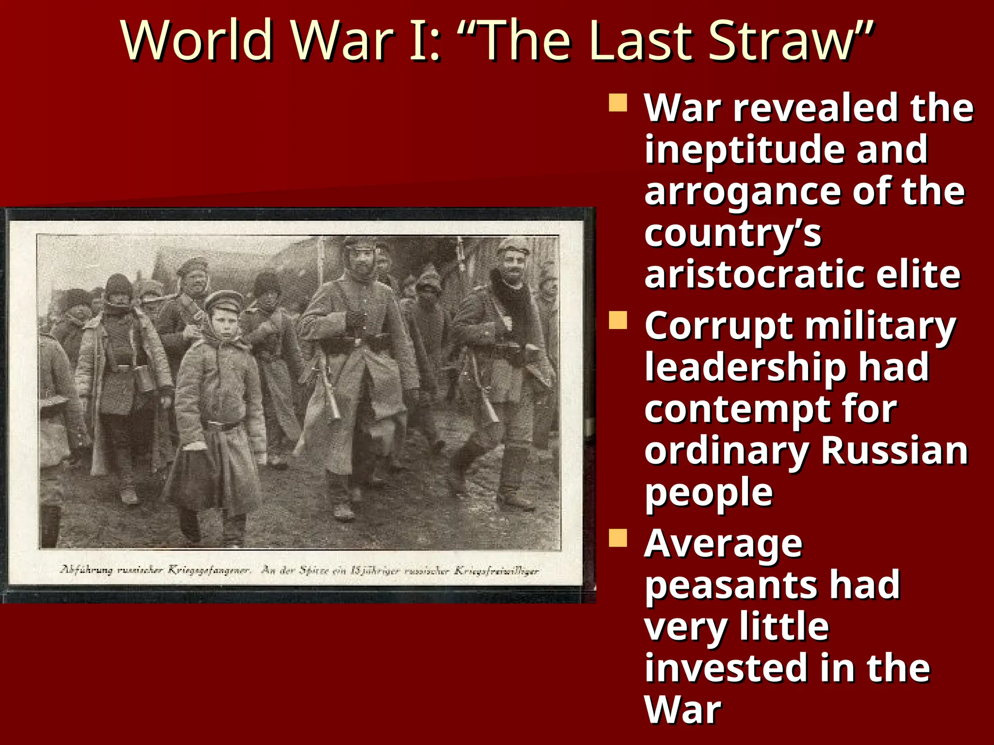 The_Russian_Revolution World war 1 start of communism | PPT
