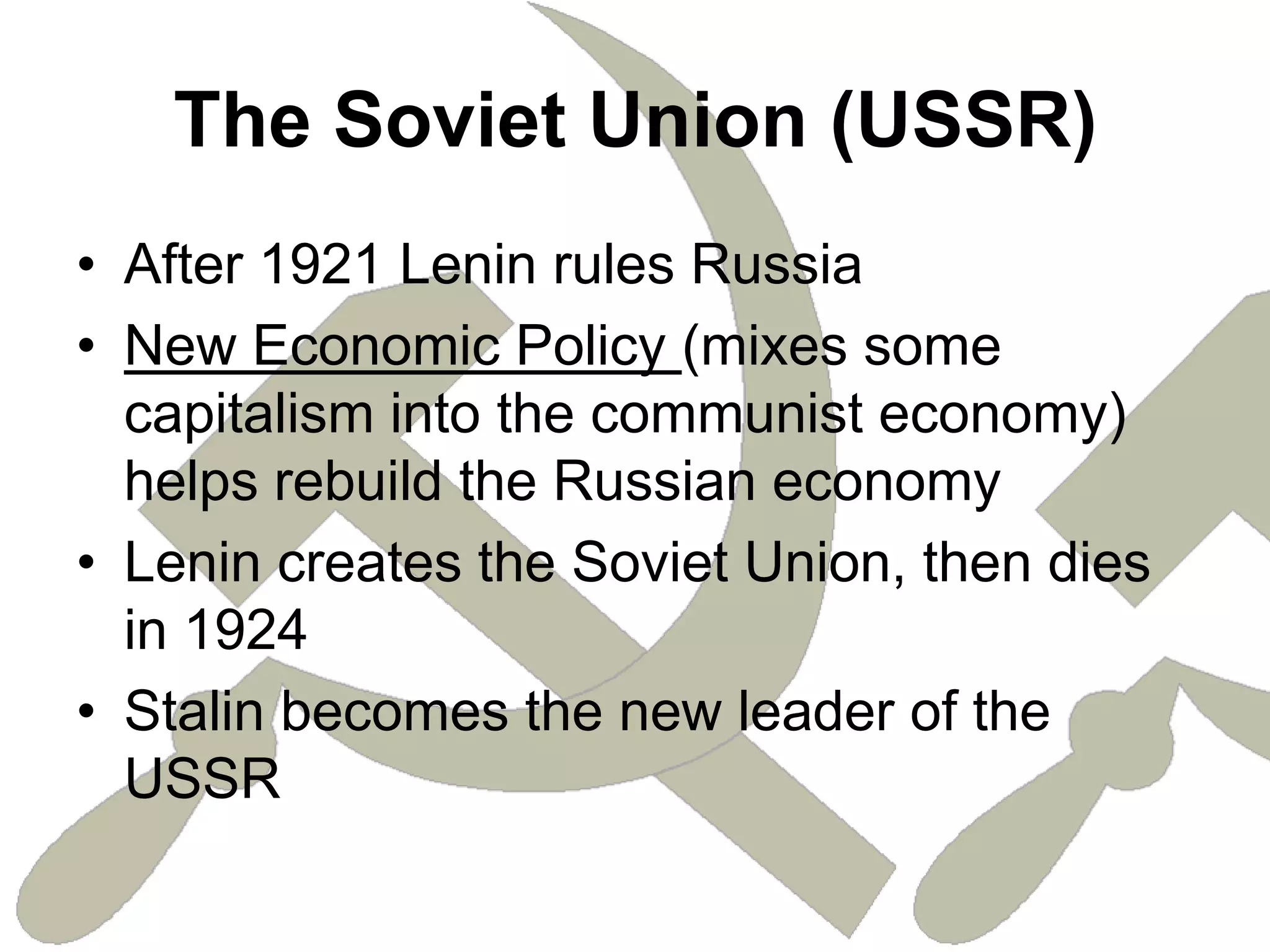 The russian revolution causes 2010 | PPTX