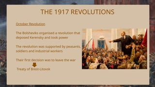THE RUSSIAN REVOLUTIONS (PPT para 4º de la ESO) | PPTX