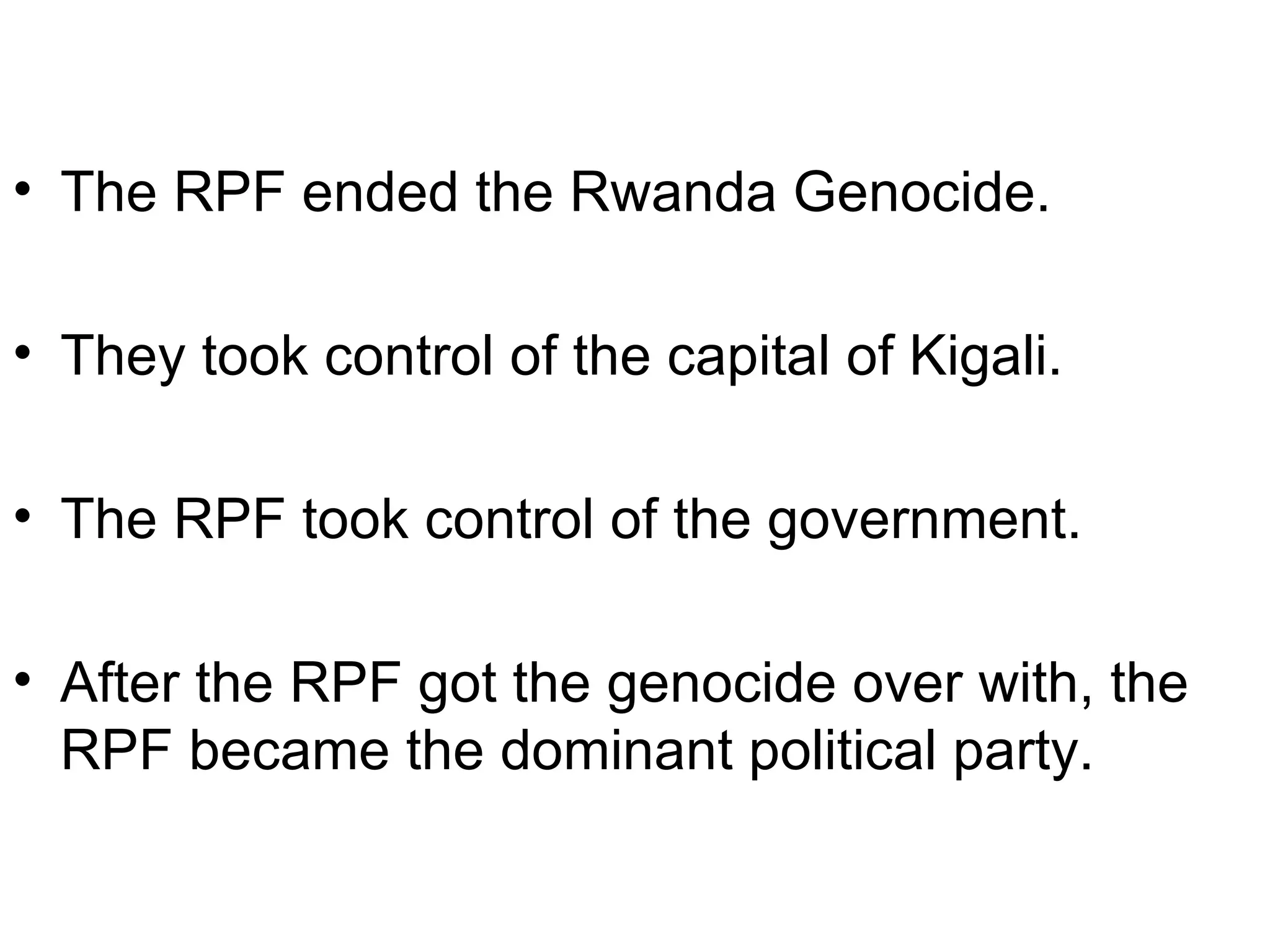 The rwanda genocide | PPT
