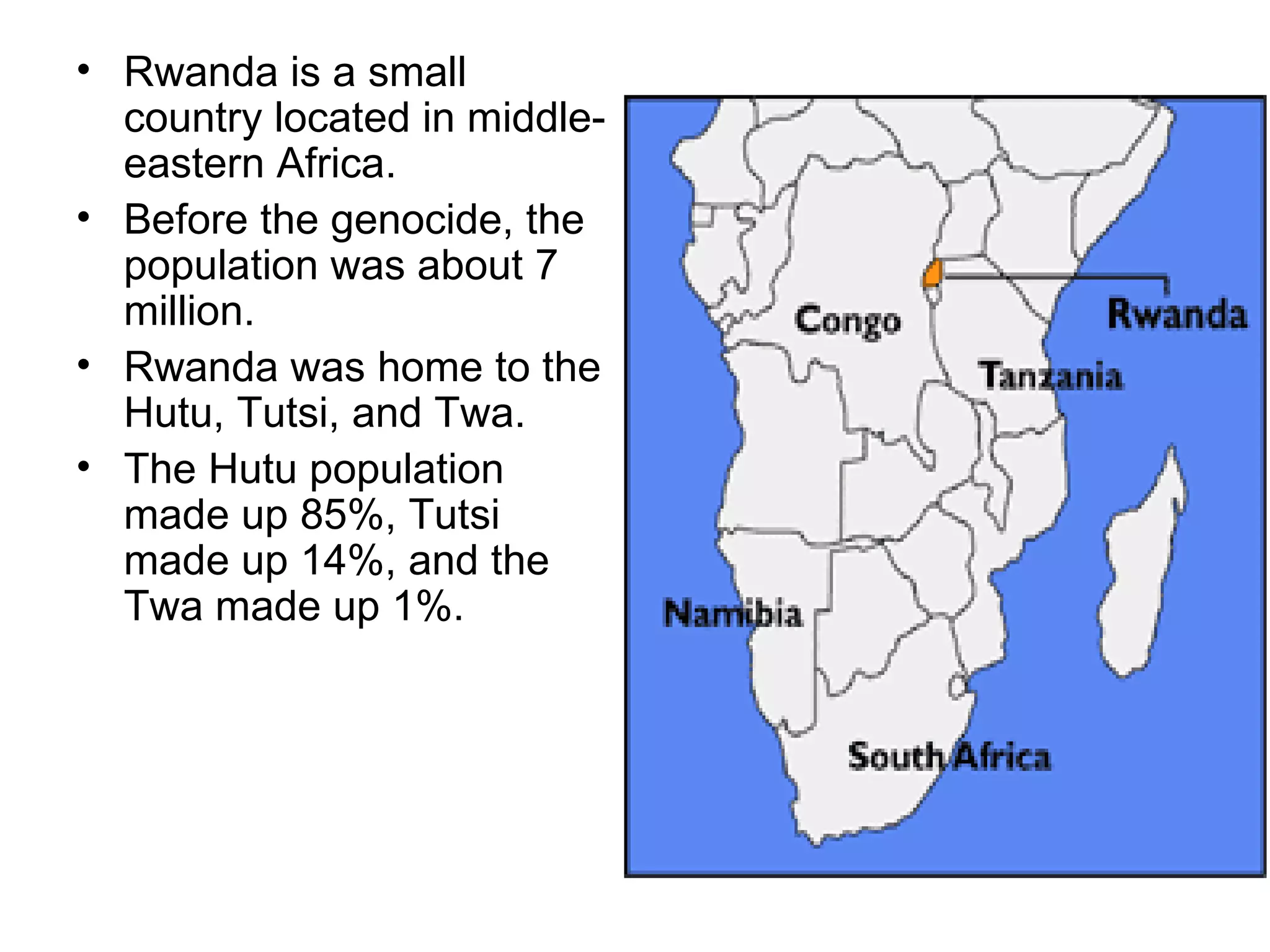 The rwanda genocide | PPT
