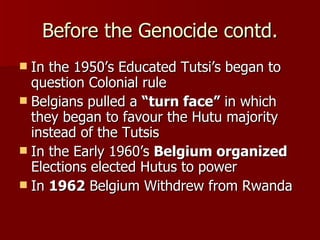 The rwandan genocide | PPT