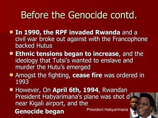 The rwandan genocide | PPT