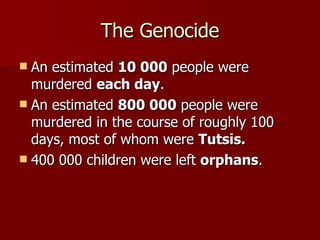The rwandan genocide | PPT