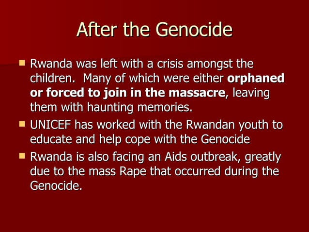 The rwandan genocide | PPT