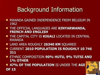 The rwandan genocide | PPT