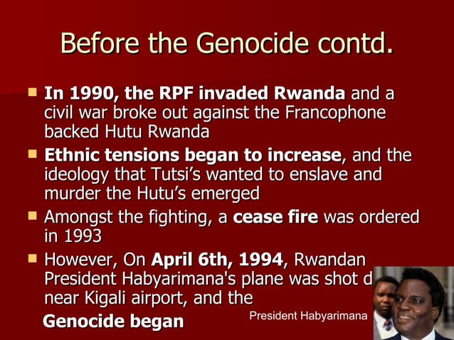 The rwandan genocide | PPT