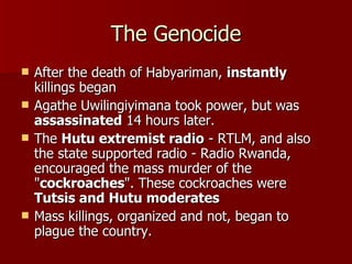 The rwandan genocide | PPT