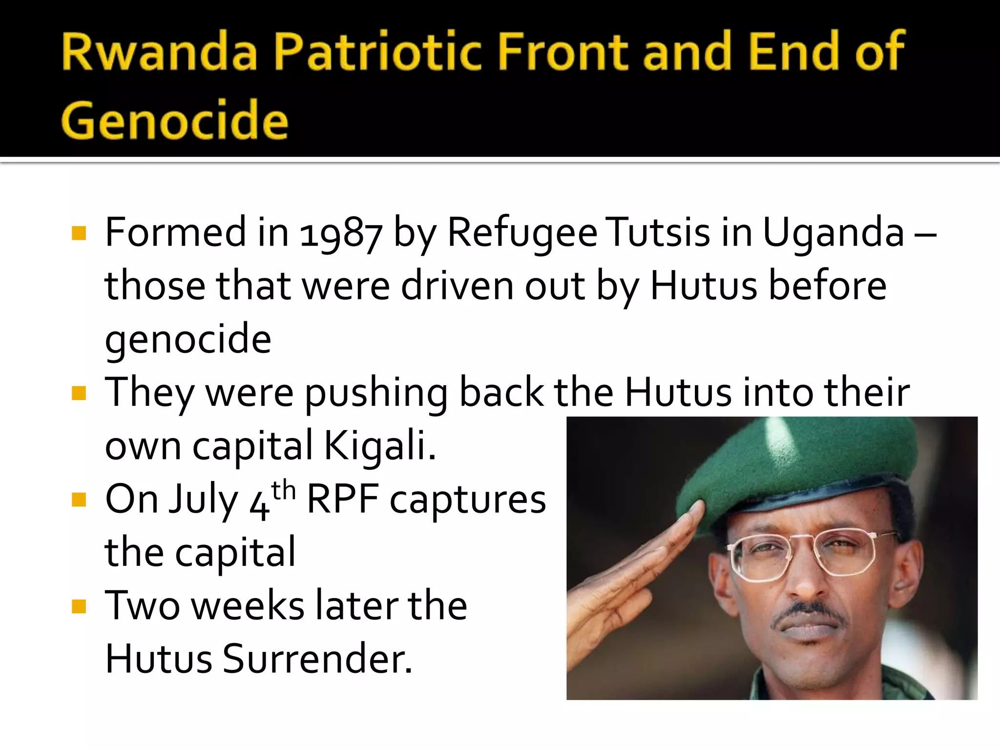 The rwandan genocide | PPTX