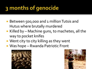 The rwandan genocide | PPTX
