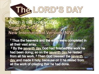 The 7th Day SABBATH | PPTX