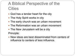 The sabbath school and urban ministry | PPT